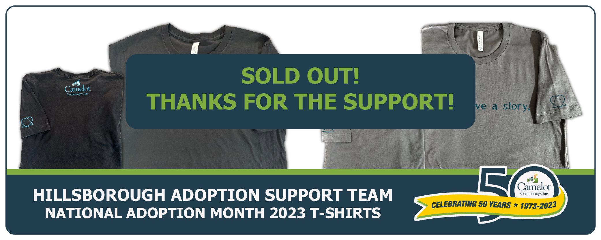 National Adoption Month T-Shirts | Camelot Community Care